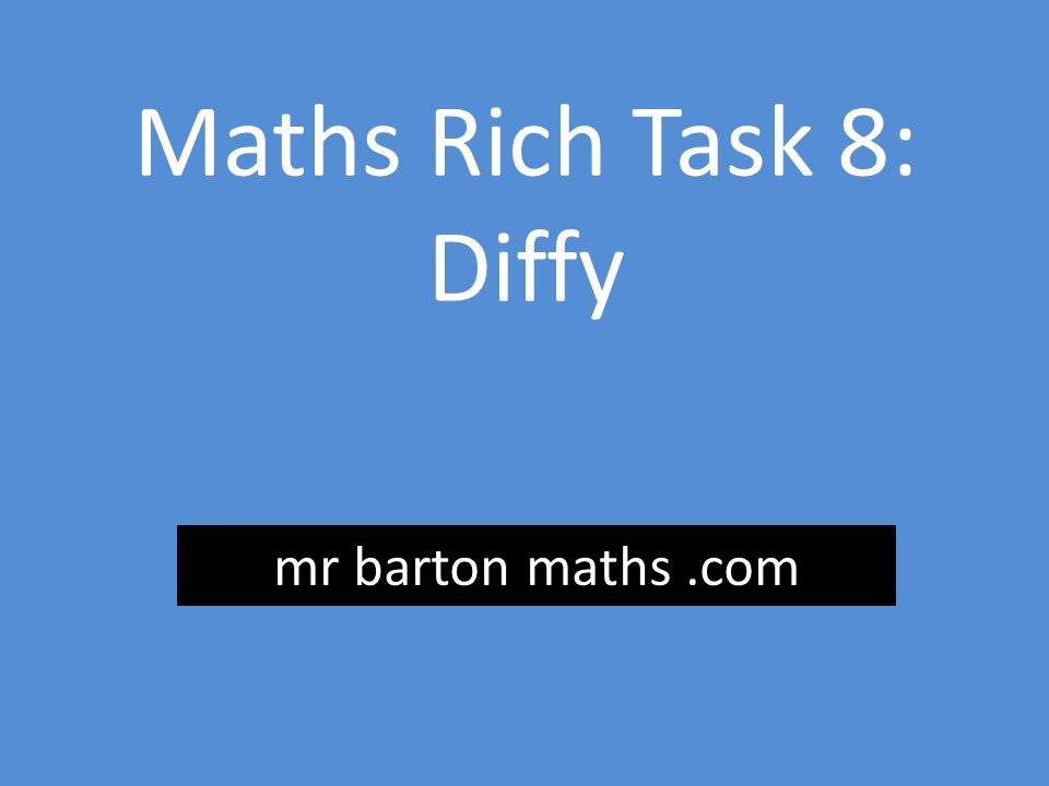 New Maths Rich Tasks - Mr Barton Maths Podcast